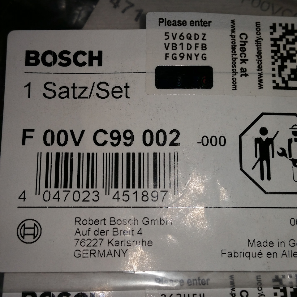 F00VC99002 Комплект деталей BOSCH | Запчасти на DRIVE2