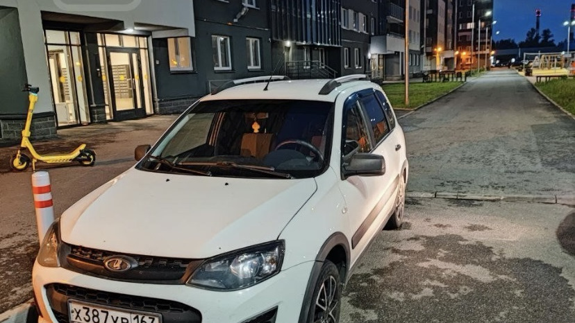 Lada Kalina Cross 1.6 бензиновый 2017 | WhiteBlack на DRIVE2