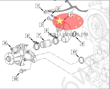 Замена помпы и патрубков — Lifan Solano I, 1,5 л, 2014 года | запчасти | DRIVE2