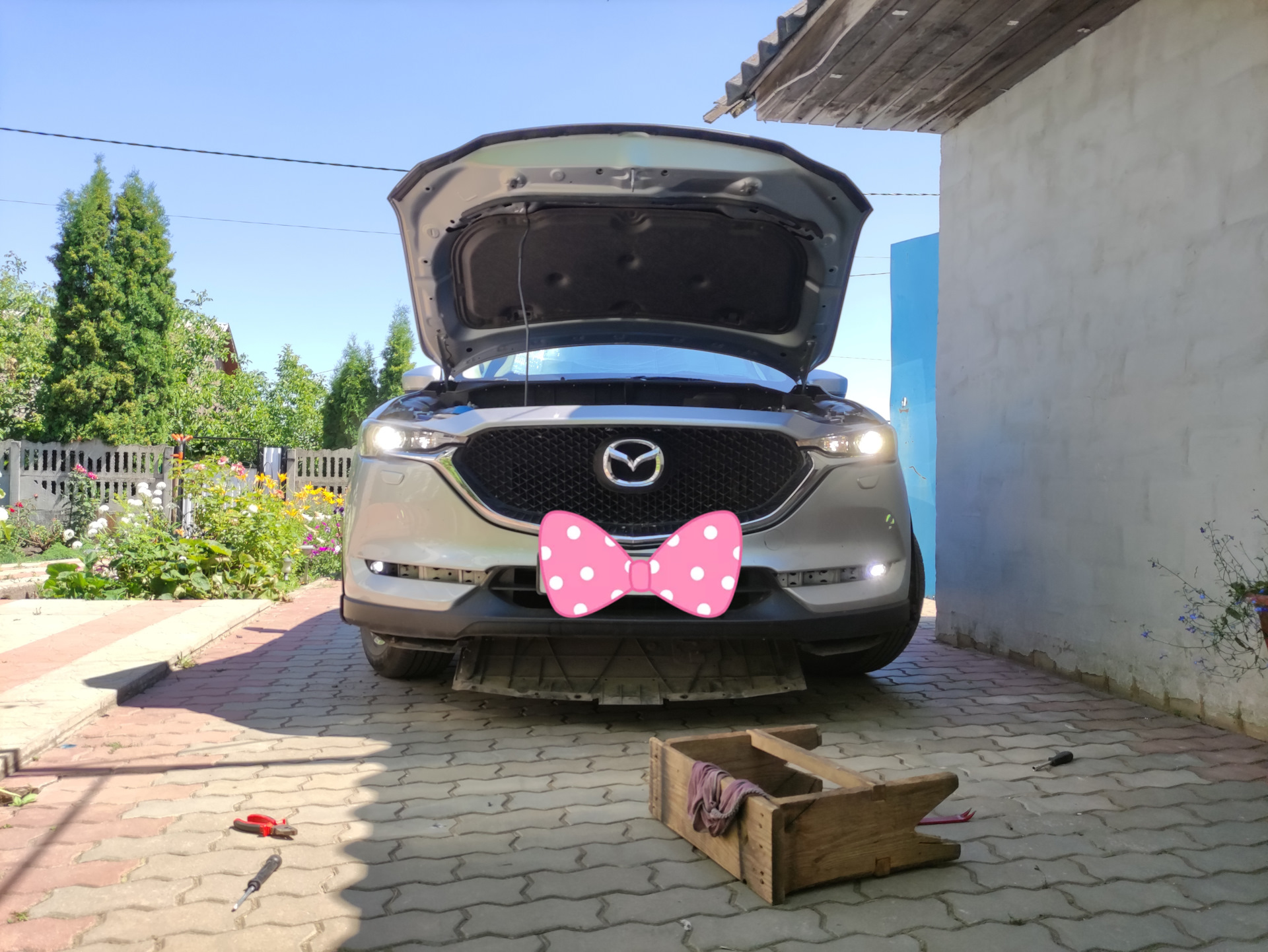 Установка передних ПТФ — Mazda CX-5 (2G), 2 л, 2018 года | своими руками | DRIVE2