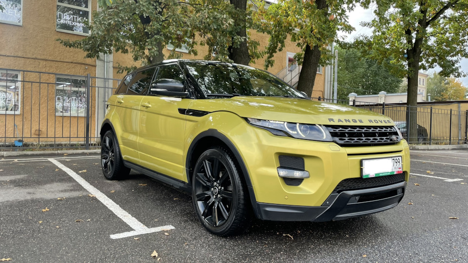 Бортжурнал Land Rover Range Rover Evoque Sicilian yellow limited