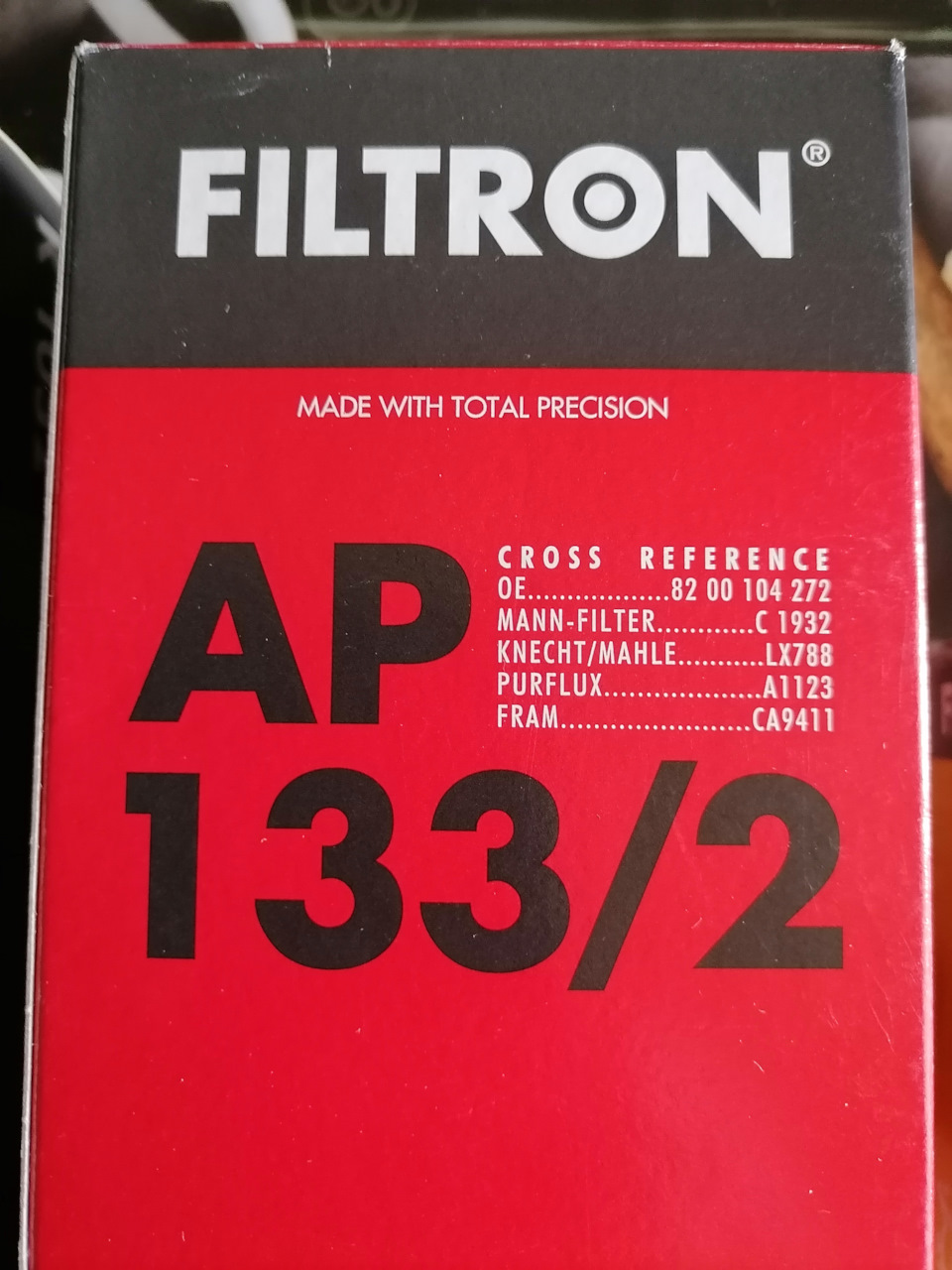 8200104272 Фильтр воздушный Рено Clio 2, Kangoo, Twingo 1.2 16V 01 ...