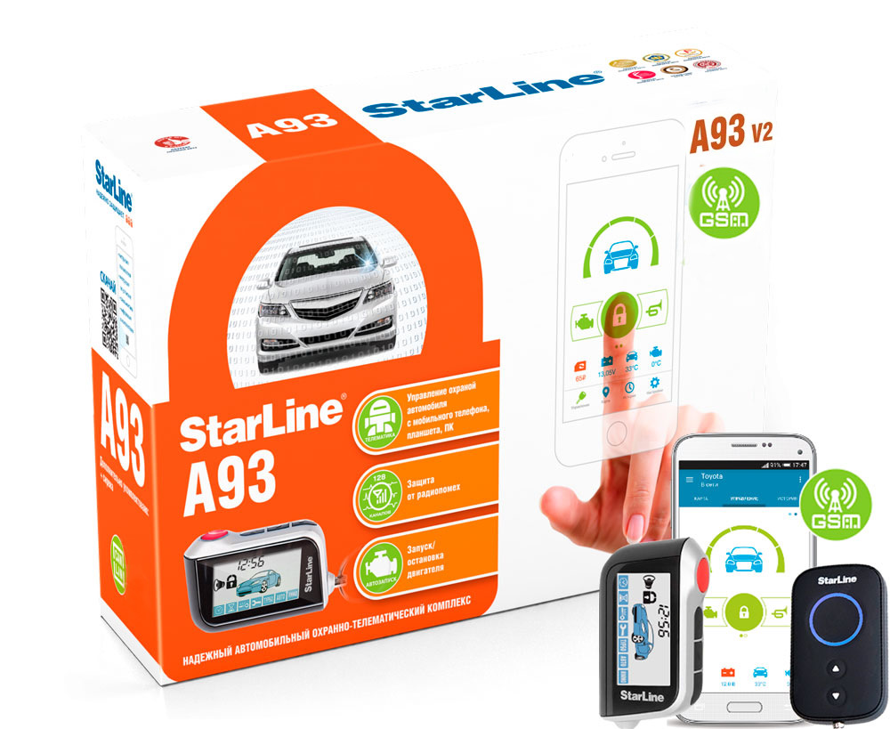 Сигнализация StarLine A93 с автозапуском и GSM модулем — Toyota Camry ...