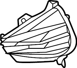 86542L3310 Moulding-front BUMPER, RH. AIR DUCT-FR BUMPER, R. AIR DUCT ...