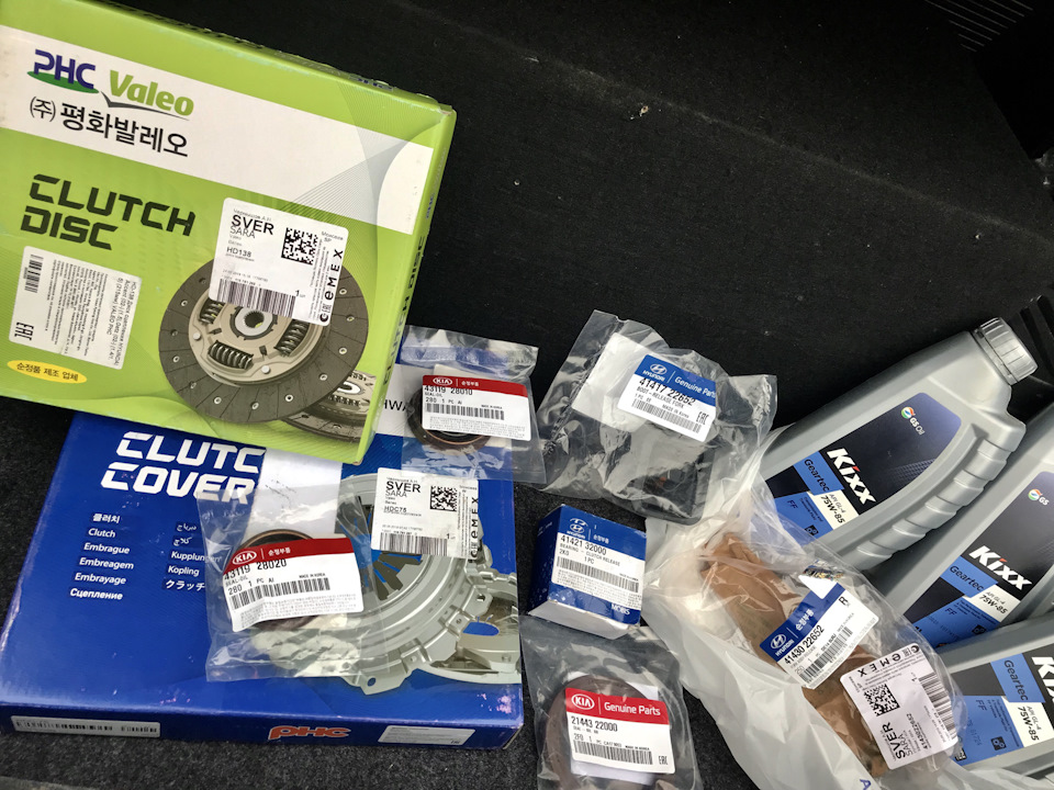 Запчасти для сцепления — Hyundai Accent (2G), 1,5 л, 2007 года ...