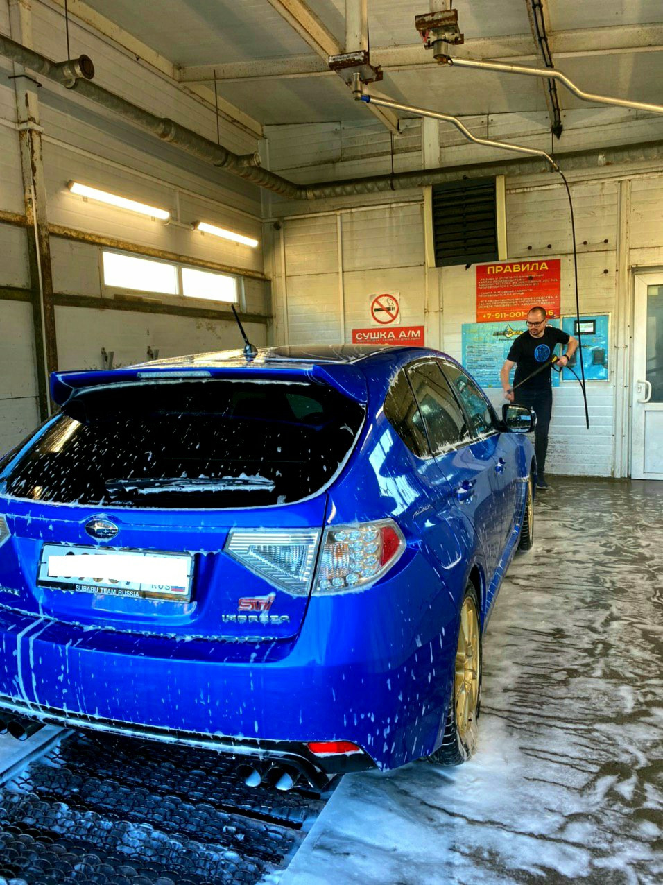 5. Car Wash — Subaru Impreza WRX STI (GV/GR), 2,5 л, 2007 года | мойка ...