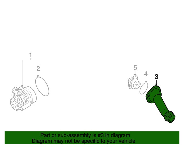 038121121B Фланец охлаждающей жидкости VAG | Запчасти на DRIVE2
