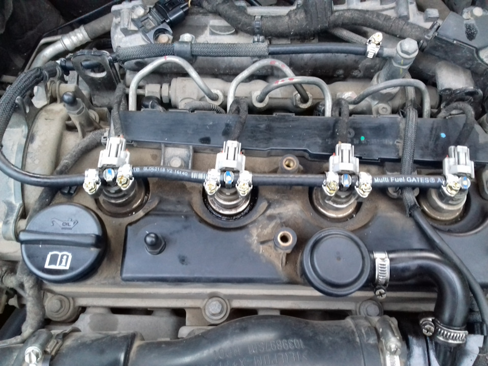 ремонт линии топливной обратки форсунок — Opel Astra J, 1,7 л, 2011 ...