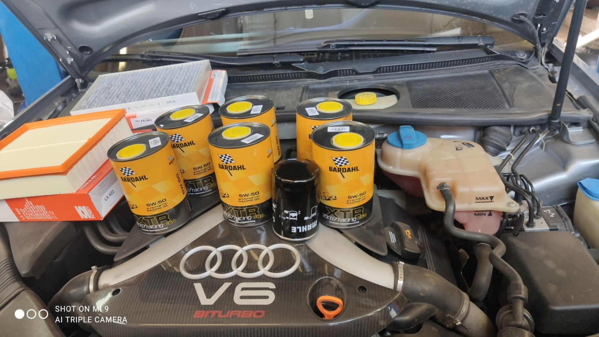 ТО Bardahl "XTR C60 Racing", синтетическое, 5W-50 — Audi A6 (C5), 2,7 л ...