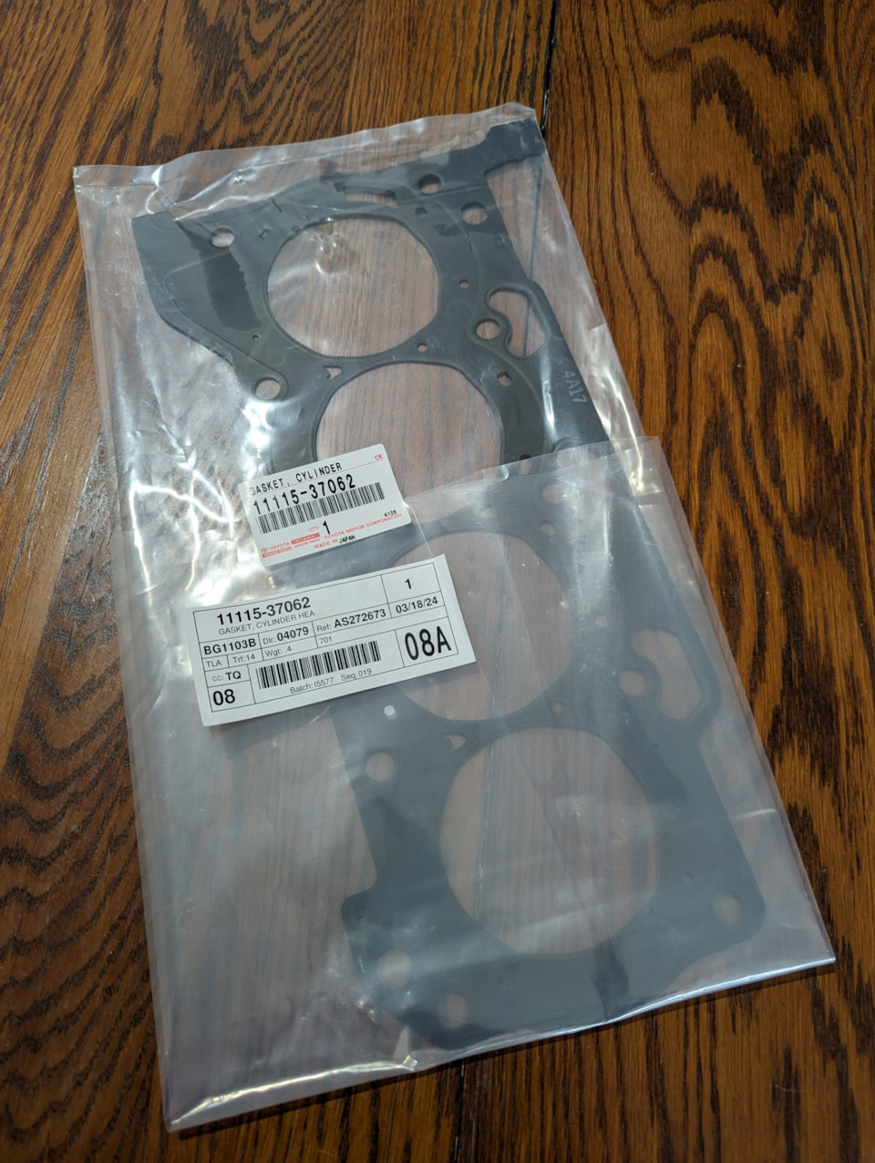 1111537062 Прокладка ГБЦ металлическая TOYOTA LEXUS | Запчасти на DRIVE2