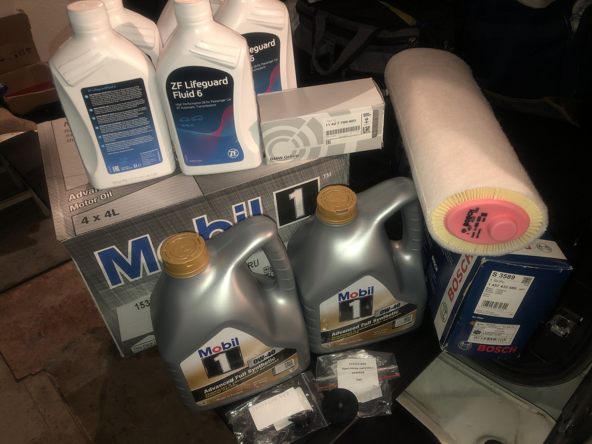 Обновление масла АКПП, масло двигателя — BMW X5 (E70), 3 л, 2008 года ...