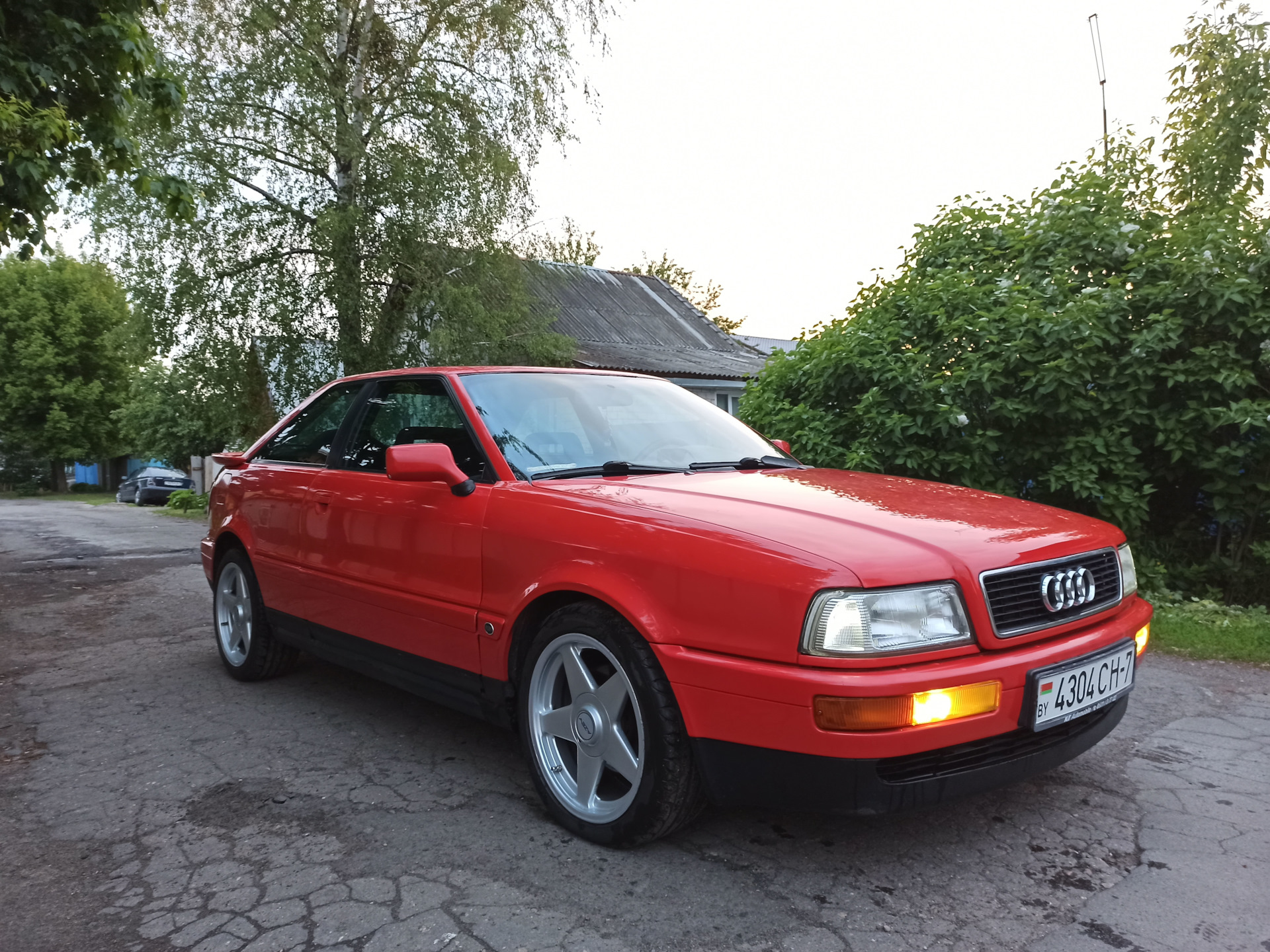 Новая резина + жёлтые птф — Audi Coupe (89/8B), 2 л, 1995 года ...