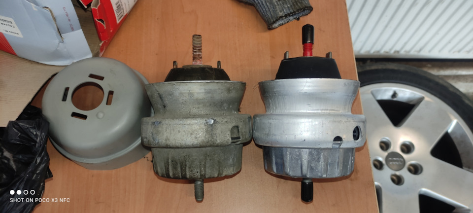 Замена передних опор двигателя — Audi A6 (C6), 3 л, 2005 года | своими ...