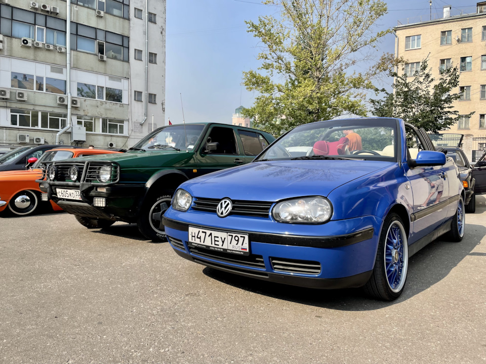 Доехал до Cars & Coffee — Volkswagen Golf Cabriolet Mk4, 1,6 л, 1998 ...