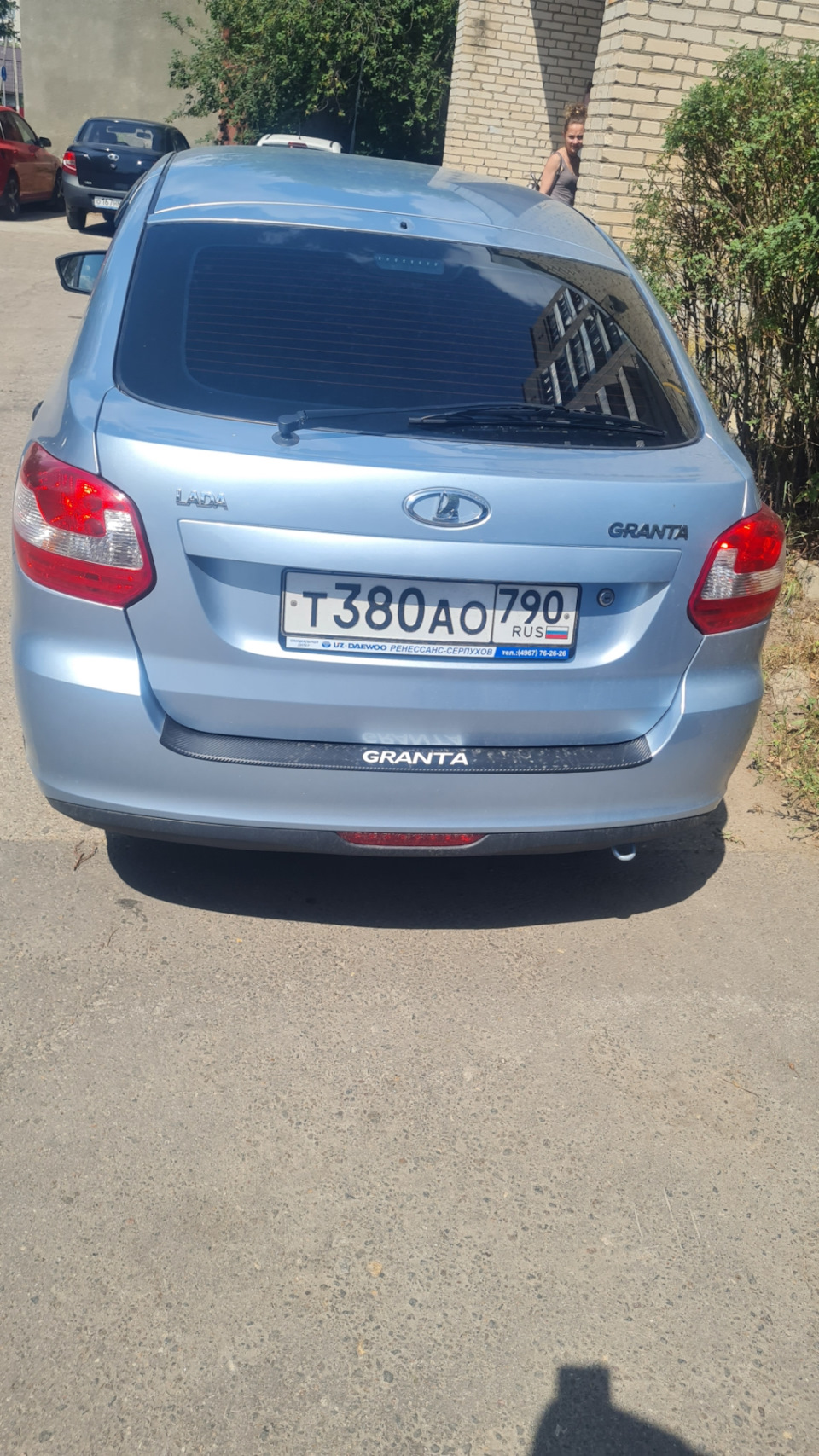 Наклейка на бампер — Lada Гранта Лифтбек (1G), 1,6 л, 2015 года ...