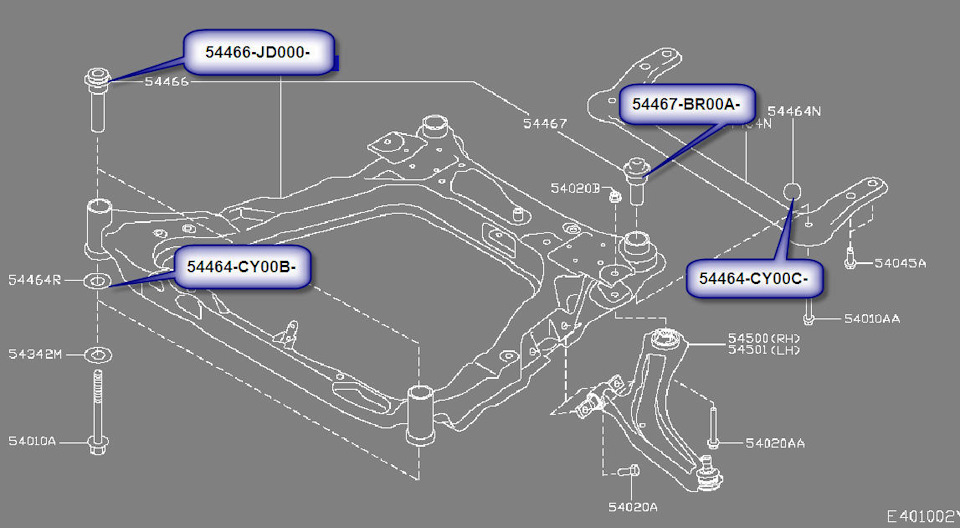 54466JD000 Сайлентблок NISSAN INFINITI | Запчасти на DRIVE2