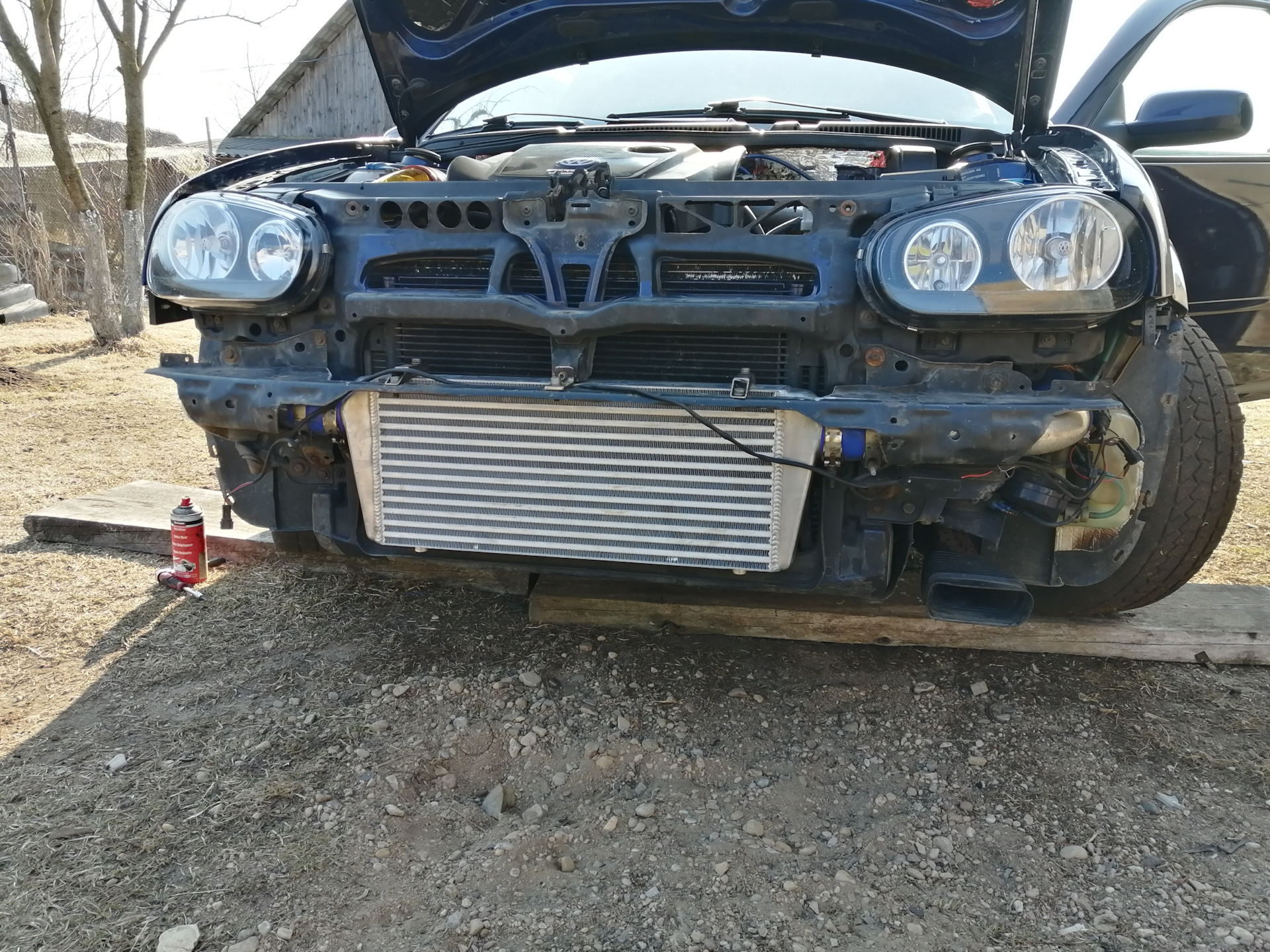 Интеркулер Fmic — Volkswagen Golf Mk4, 1,9 л, 2001 года | своими руками ...