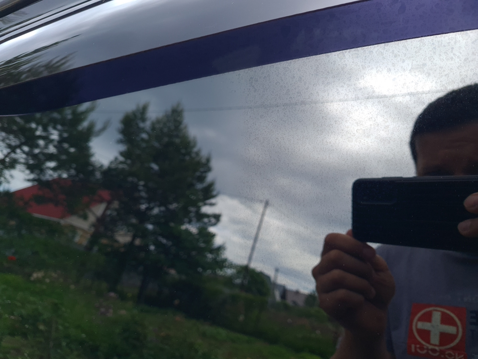 Очистка стекол, удаление водного камня. — Toyota Prius (30), 1,8 л ...