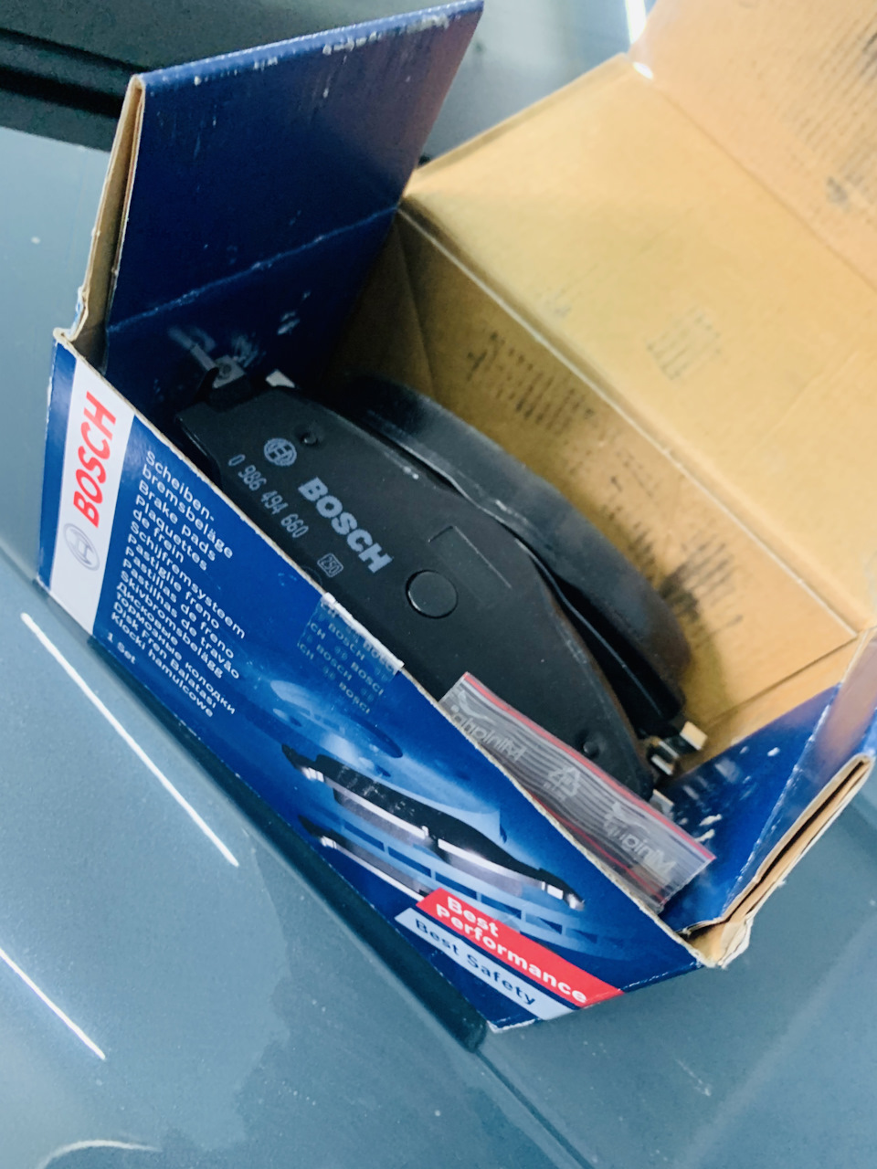 0986494660 Тормозные колодки дисковые (перед.) BOSCH | Запчасти на DRIVE2