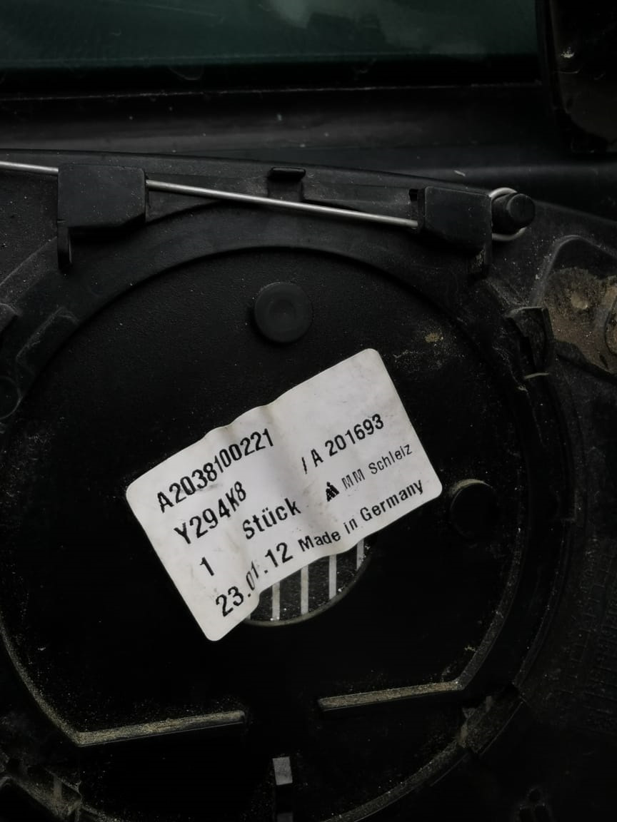 Замена зеркального элемента правого A2038100221 — Mercedes-Benz C-Class ...