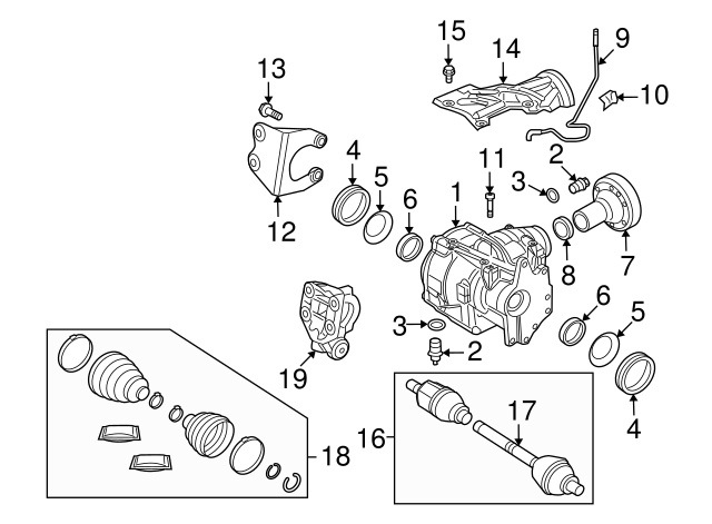 LR003159 Шарнир в сборе с валом Jaguar Land Rover | Запчасти на DRIVE2