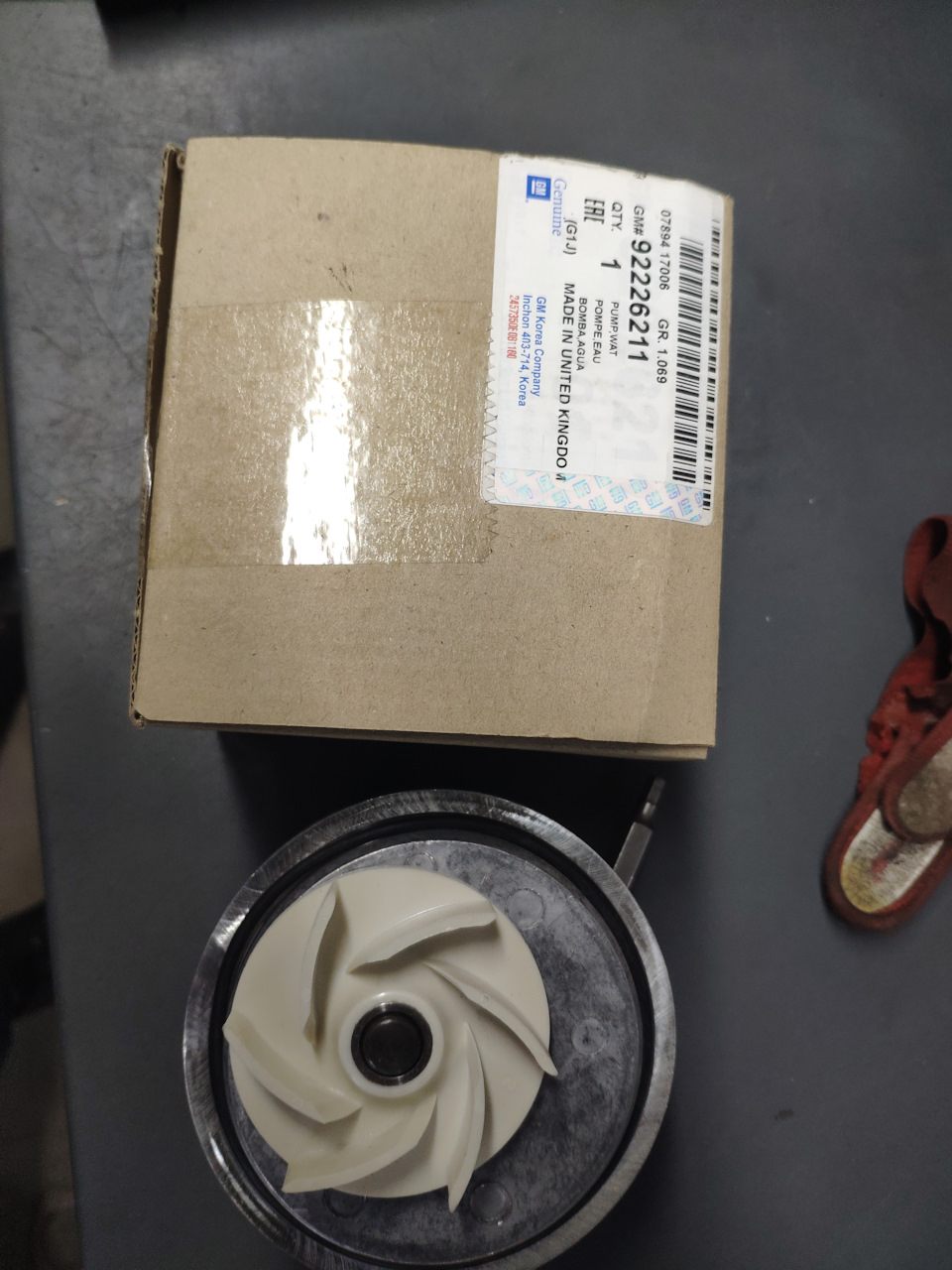 92226211 Насос водяной GM | Запчасти на DRIVE2