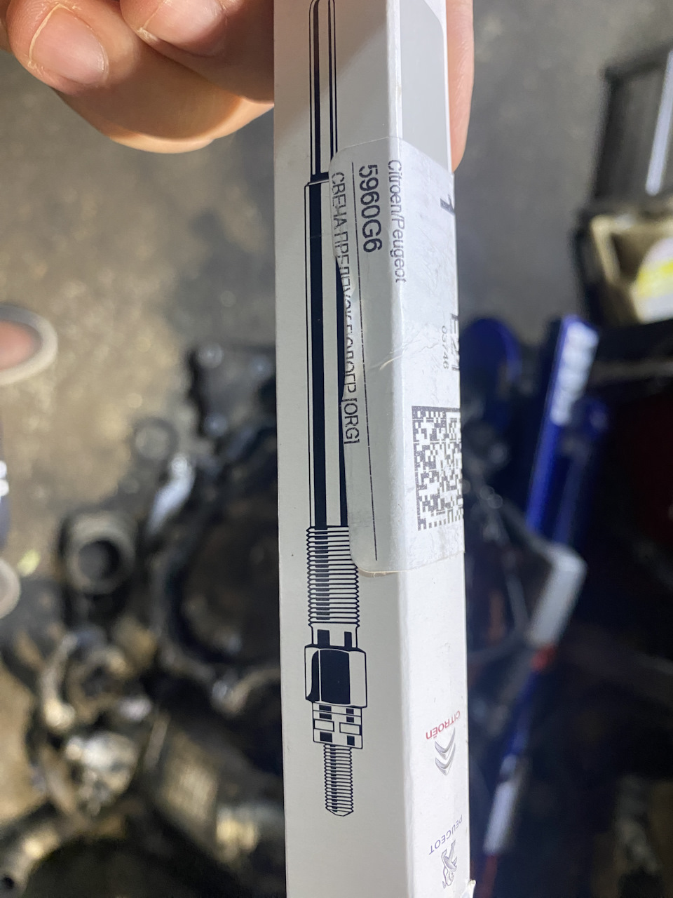 5960G6 Свеча накаливания PSA 2.2HDi Peugeot Citroen | Запчасти на DRIVE2