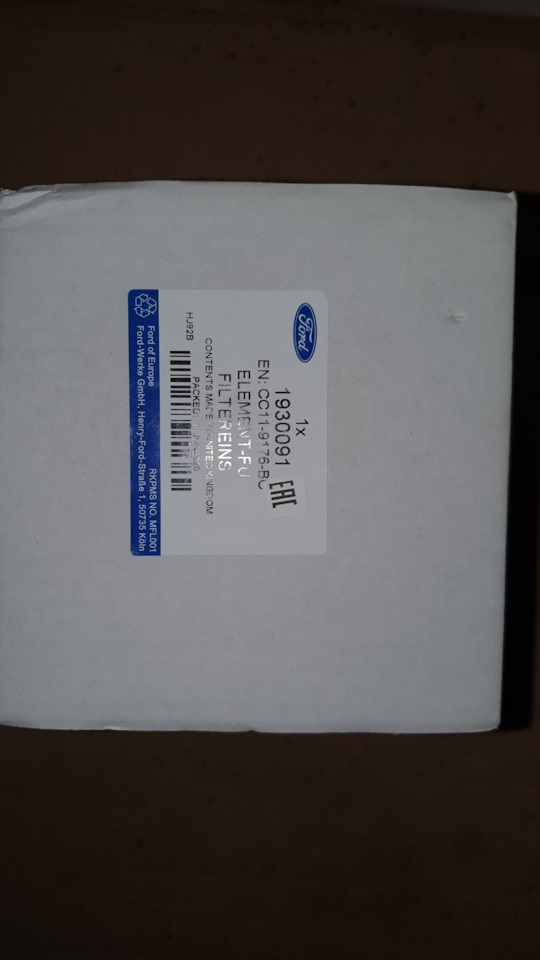 1930091 Фильтр топливный, дизель / Transit 2,2 Duratorq-TC 11~ Ford ...