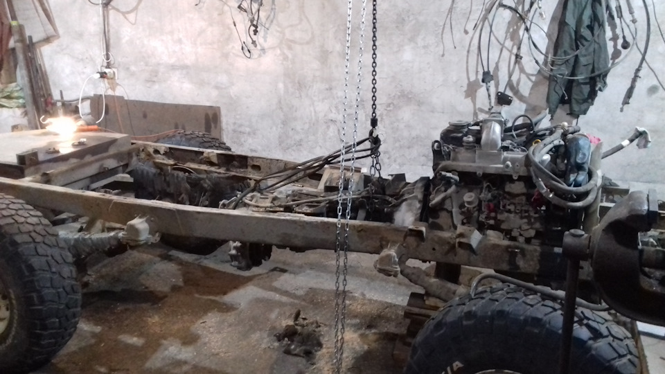 Рама устала) — УАЗ 3909, 2,7 л, 1999 года | тюнинг | DRIVE2