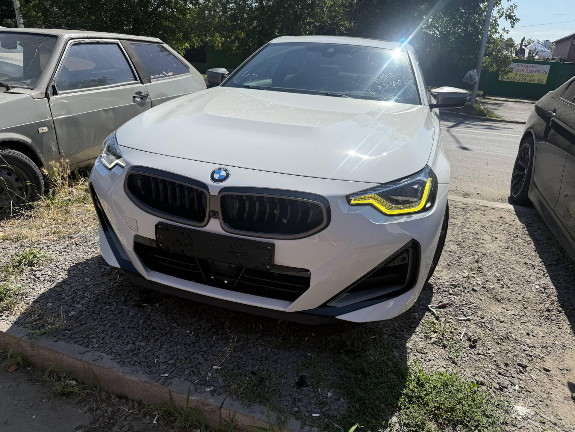 Желтые реснички — BMW 2 series (G42), 3 л, 2024 года | стайлинг | DRIVE2