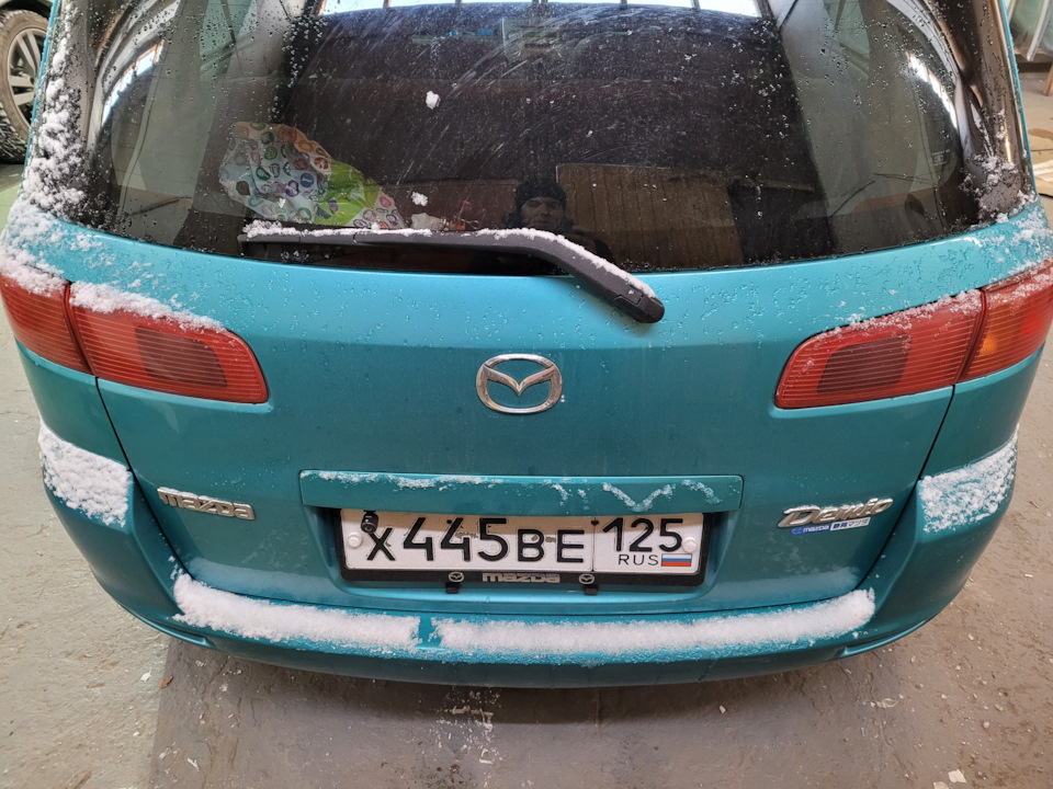 #2 Задняя оптика от рестайла (тёмный хром) — Mazda Demio (2G), 1,3 л ...