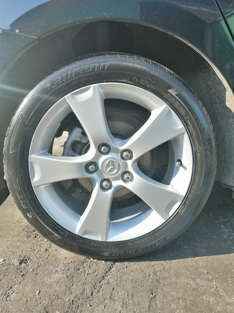Диски и шины на лето — Mazda 3 (2G) BL, 1,6 л, 2011 года | колёсные ...