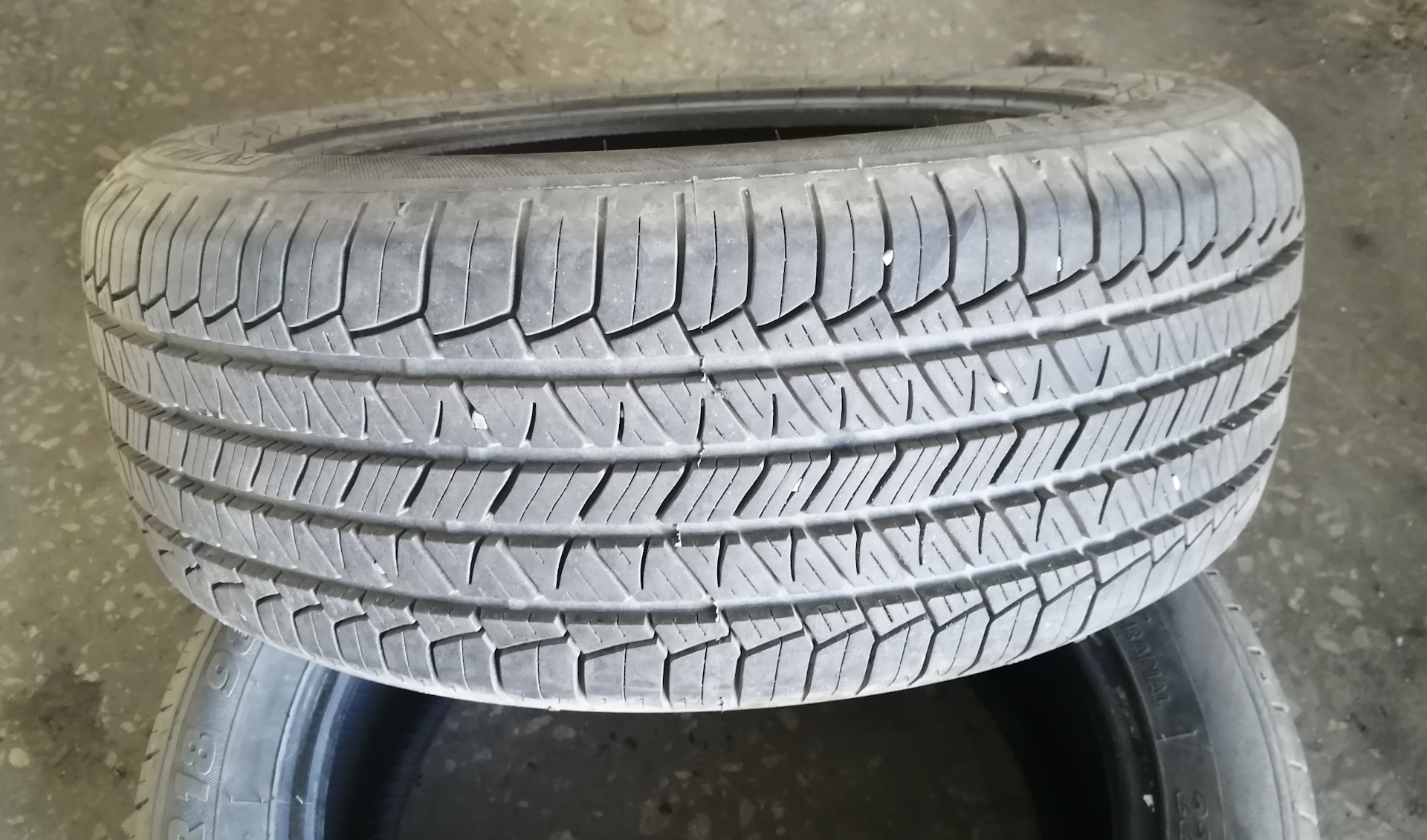 #034 Летние тапочки Tigar 225/55 R18 — Mitsubishi Outlander XL, 3 л ...