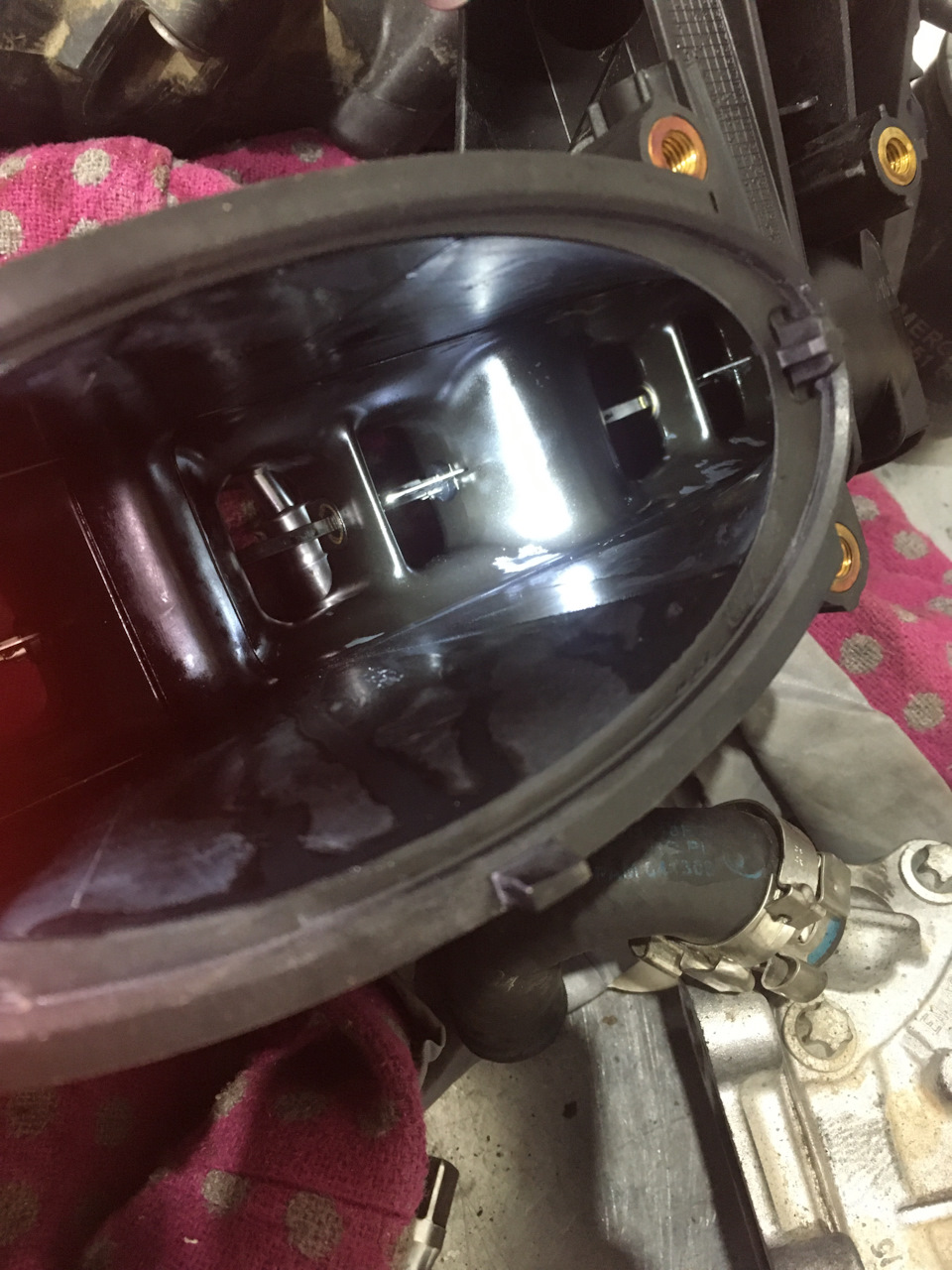 Чистка впуска, замена помпы, замена всех прокладок, замена моторного ...