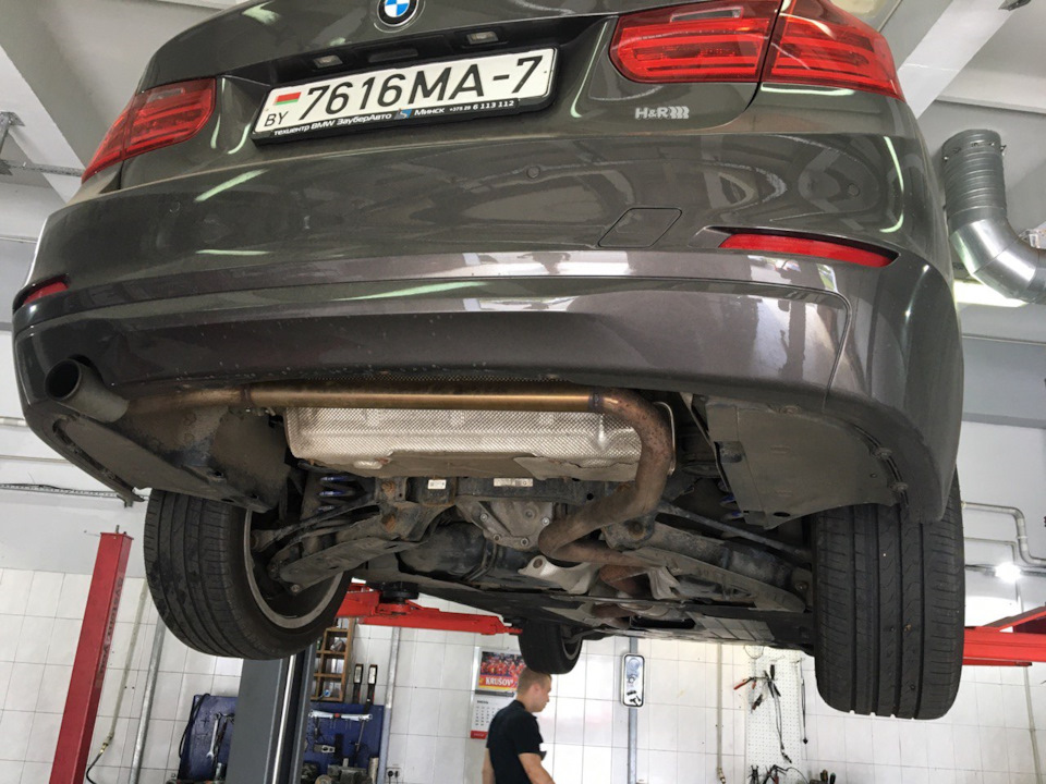 Выхлоп на N13 + Stage 1 | UPD: добавил видео — BMW 3 series (F30), 3 л ...