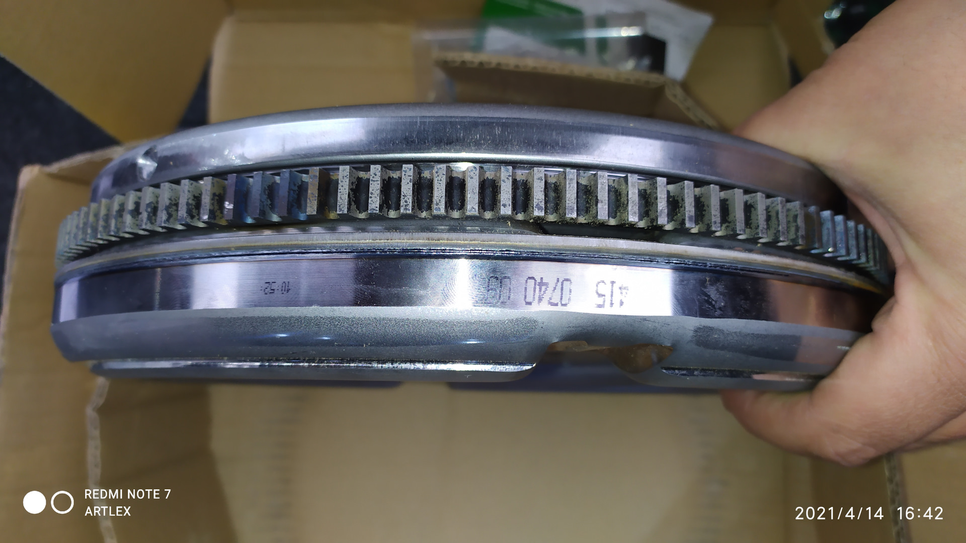 21: Вибрация — двух массовый маховик, Комплект ГРМ с Помпой и левая ...