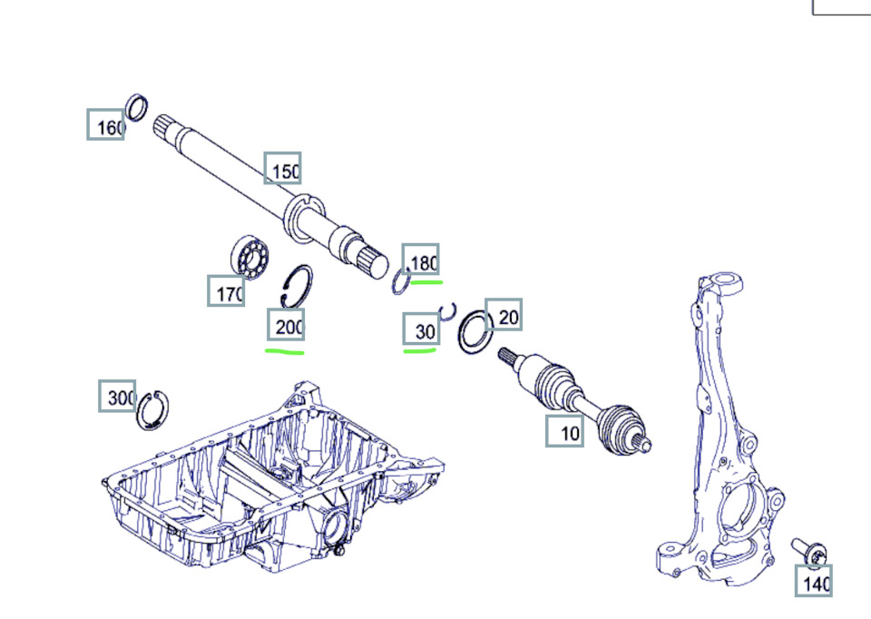 Замена рычагов и подшипника промвала — Mercedes-Benz GLC-Class (X253 ...