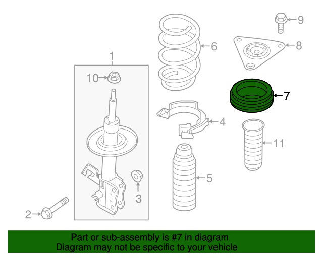 5432500Q0B Опора стойки амортизатора NISSAN INFINITI | Запчасти на DRIVE2