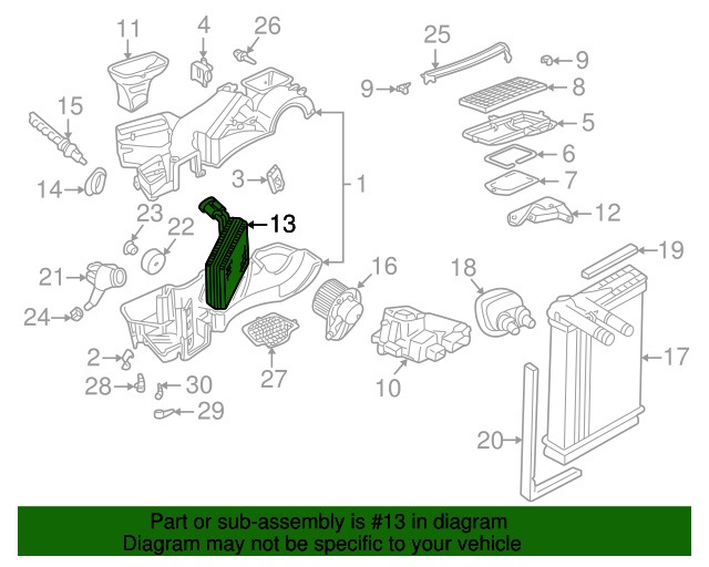 8D1820103D Испаритель, кондиционер VAG | Запчасти на DRIVE2