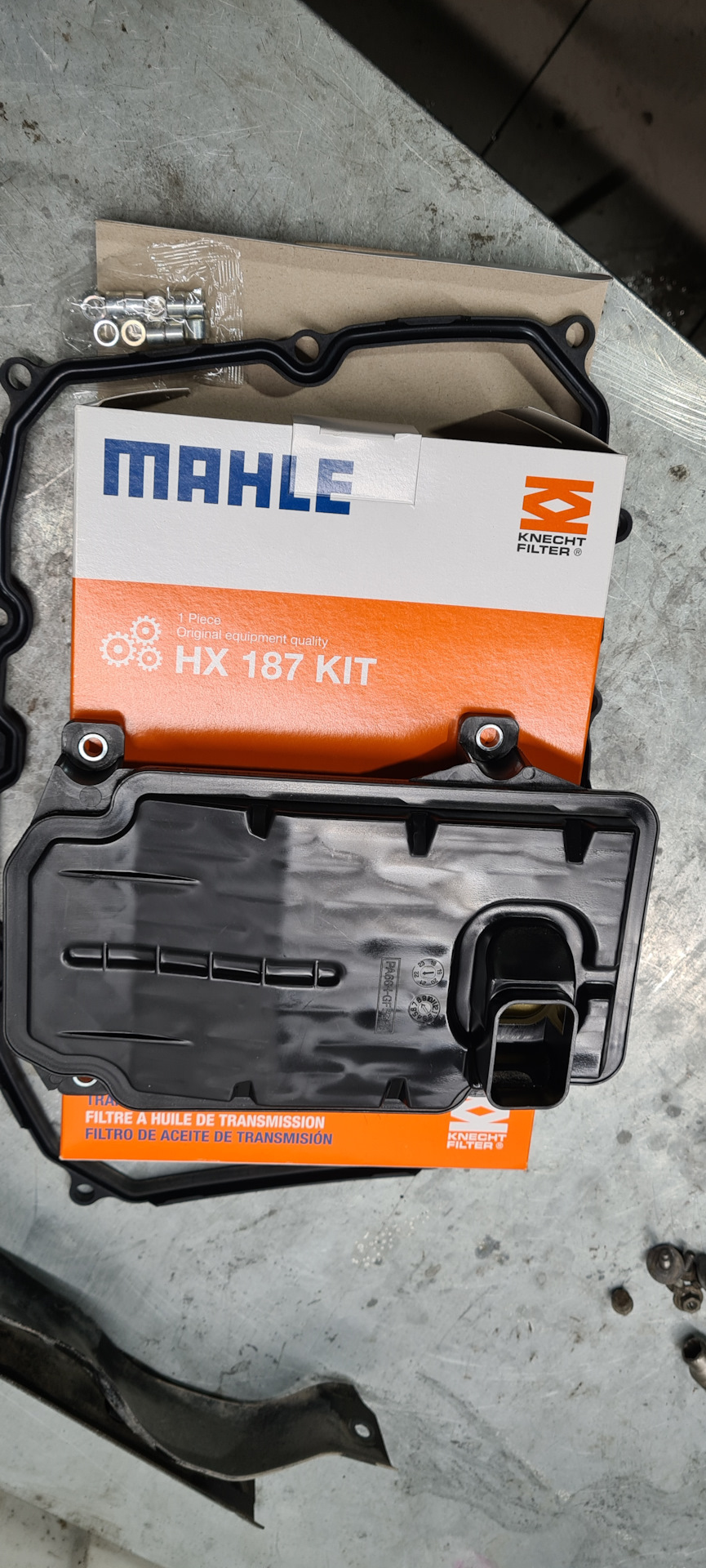 HX187KIT Гидрофильтр, автоматическая коробка передач MAHLE KNECHT ...