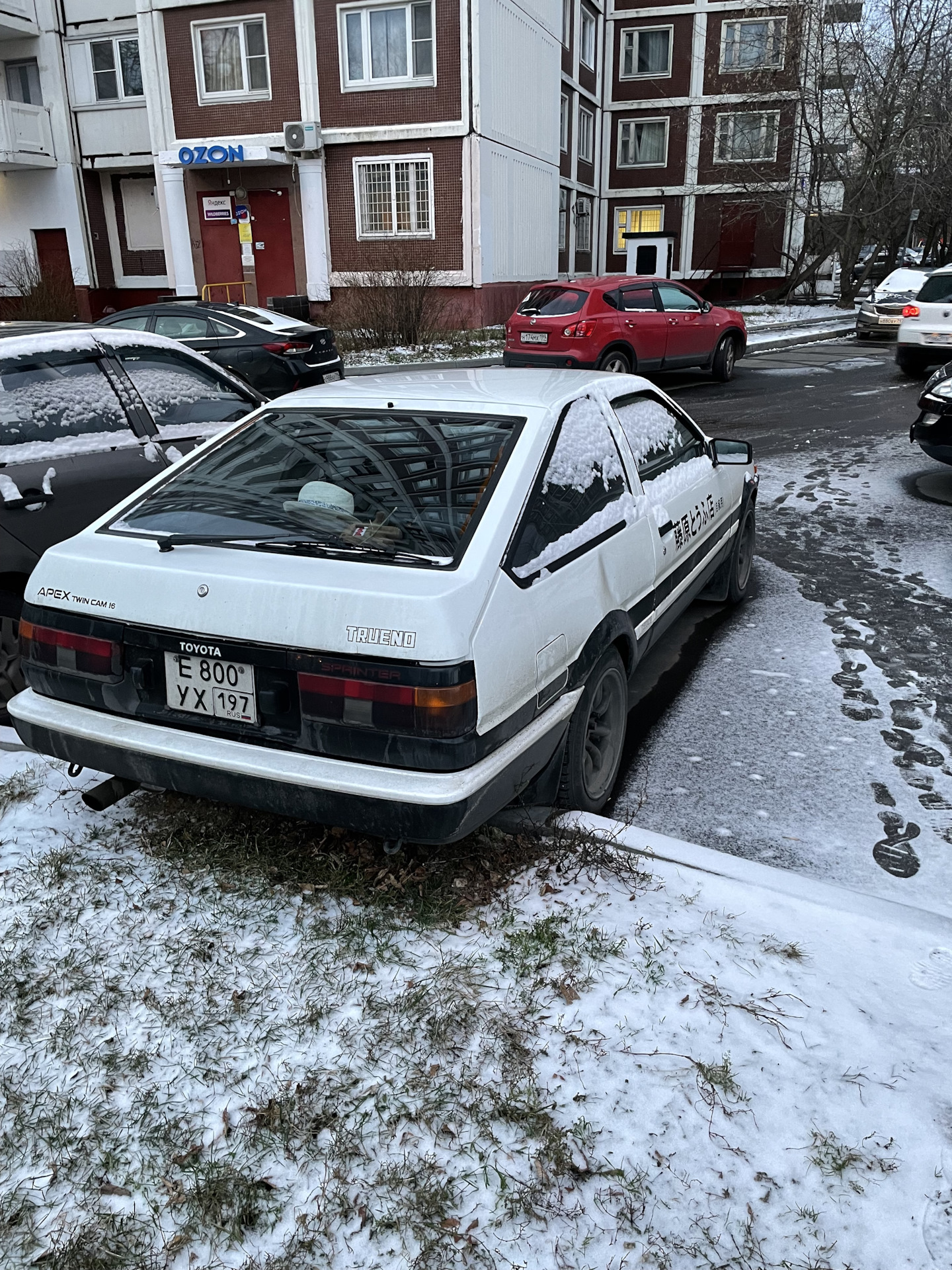 Первый снег или как Такумич АКБ покупал. — Toyota Sprinter Trueno (85 ...