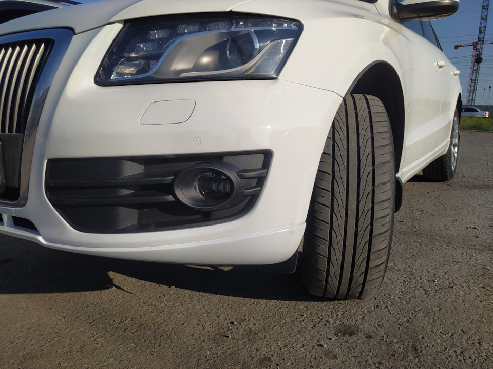 Не бита, но крашена. ч.3 Бампер передний — Audi Q5 (1G), 2 л., 2010 ...