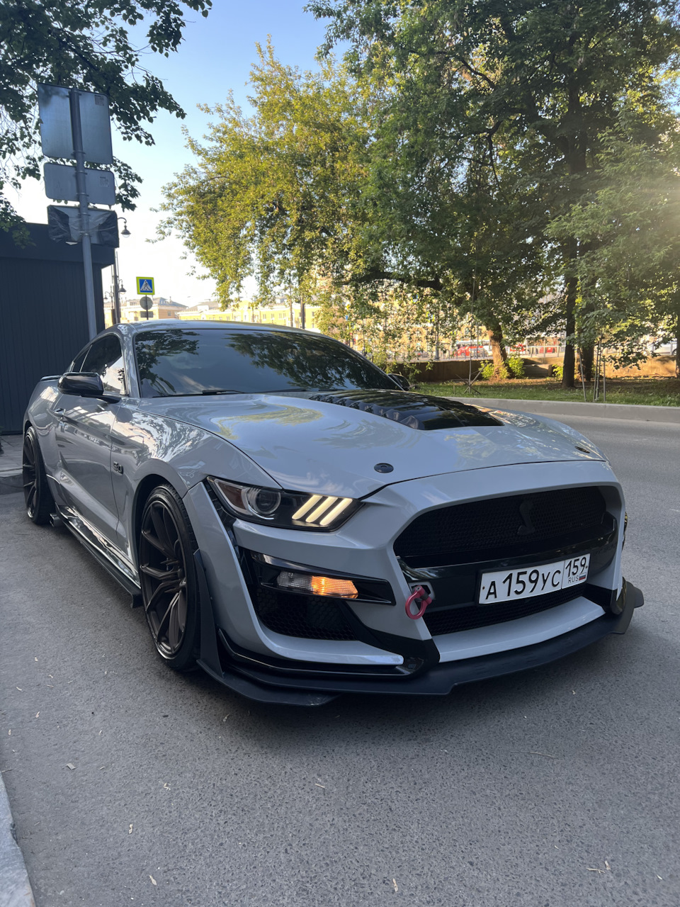 Теперь Nardo Grey — Ford Mustang (6G), 5 л, 2015 года | тюнинг | DRIVE2