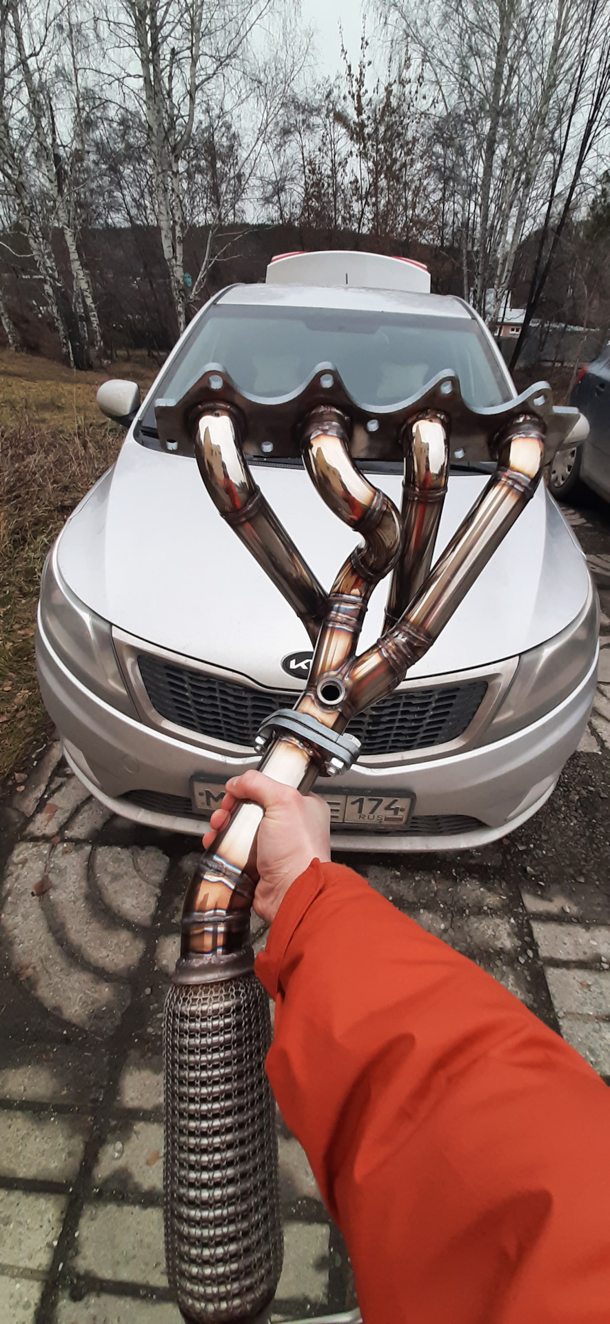 Выпускной коллектор на рио от ELEMENTO EXHAUST — KIA Rio (3G), 1,6 л ...