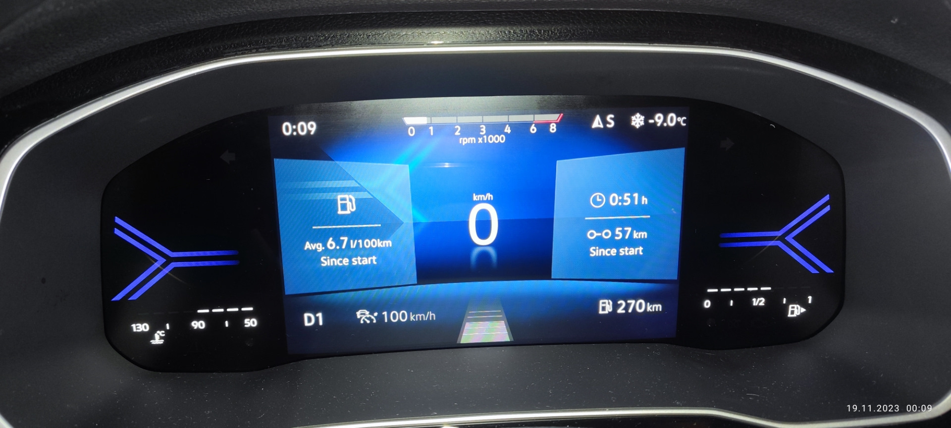 Средний расход, в режиме — без педалей — Jetta VS7, 1,4 л, 2023 года | наблюдение | DRIVE2