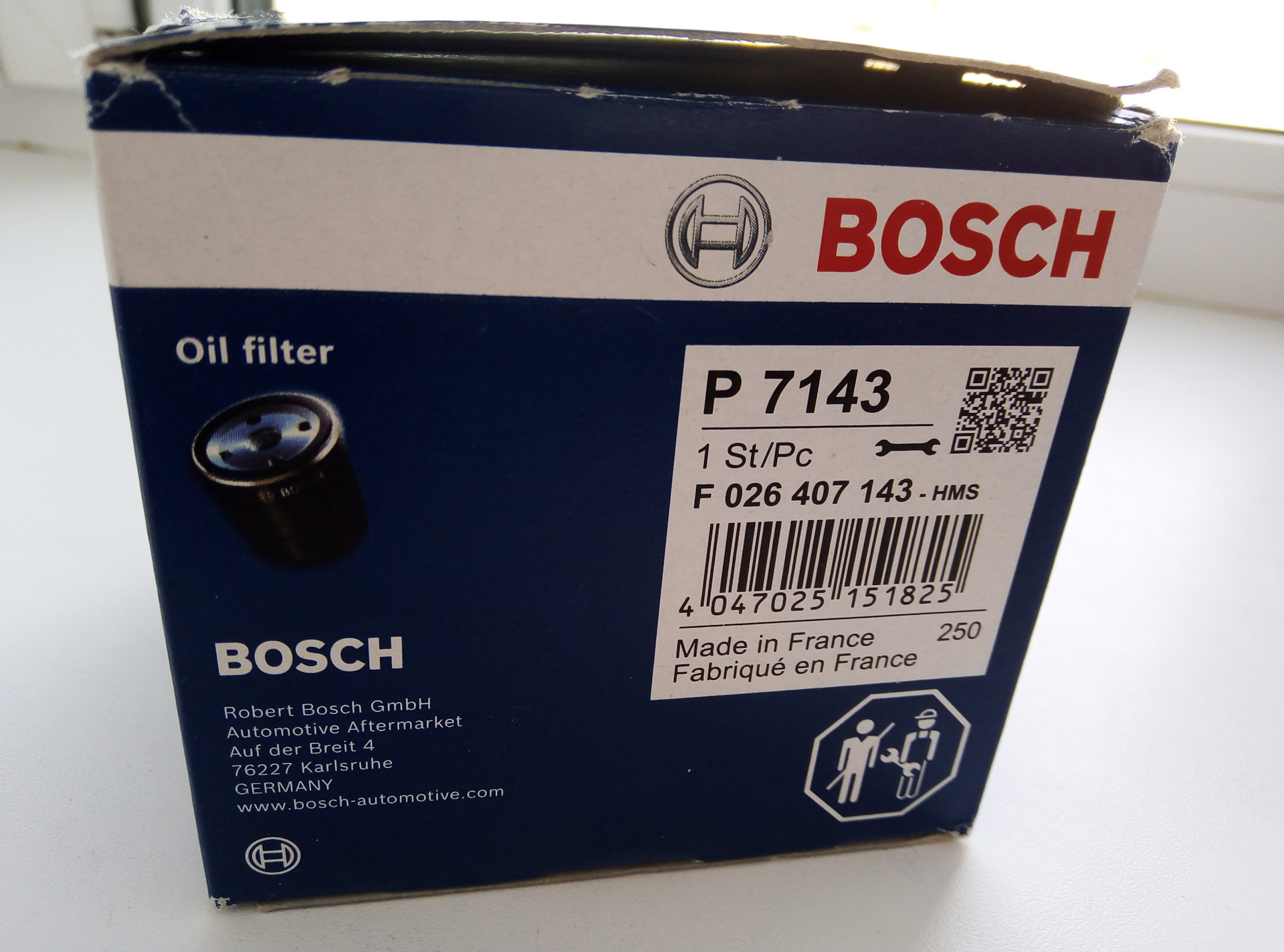 Фильтр масляный Bosch F 026 407 143 — Volkswagen Polo liftback, 1,6 л ...