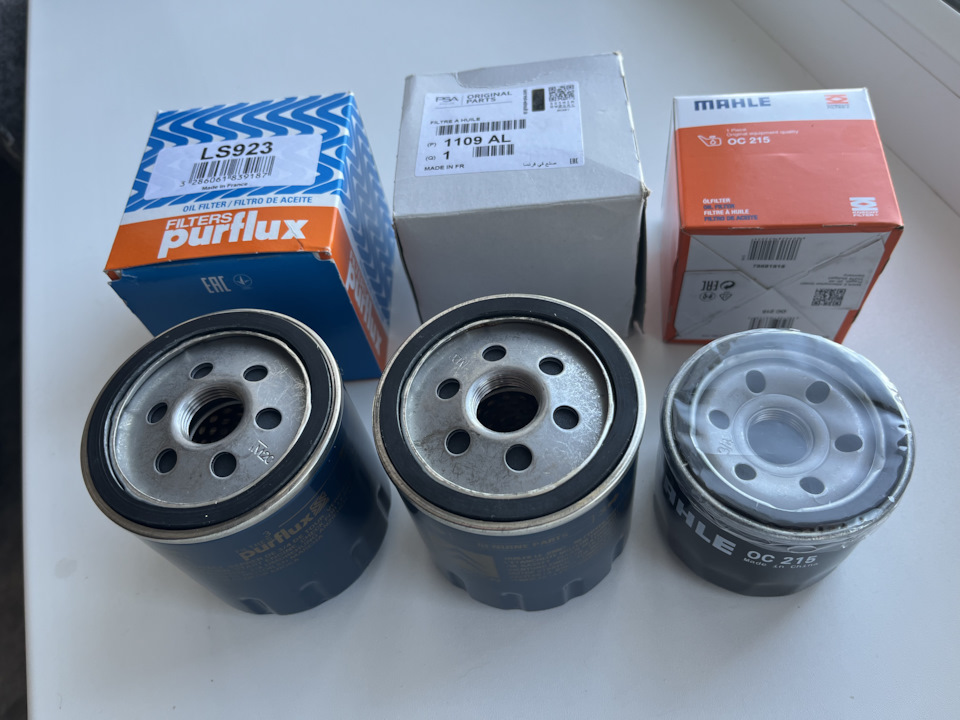 Сравнение масляных фильтров PSA 1109AL и Purflux LS923 — Peugeot 307 SW ...