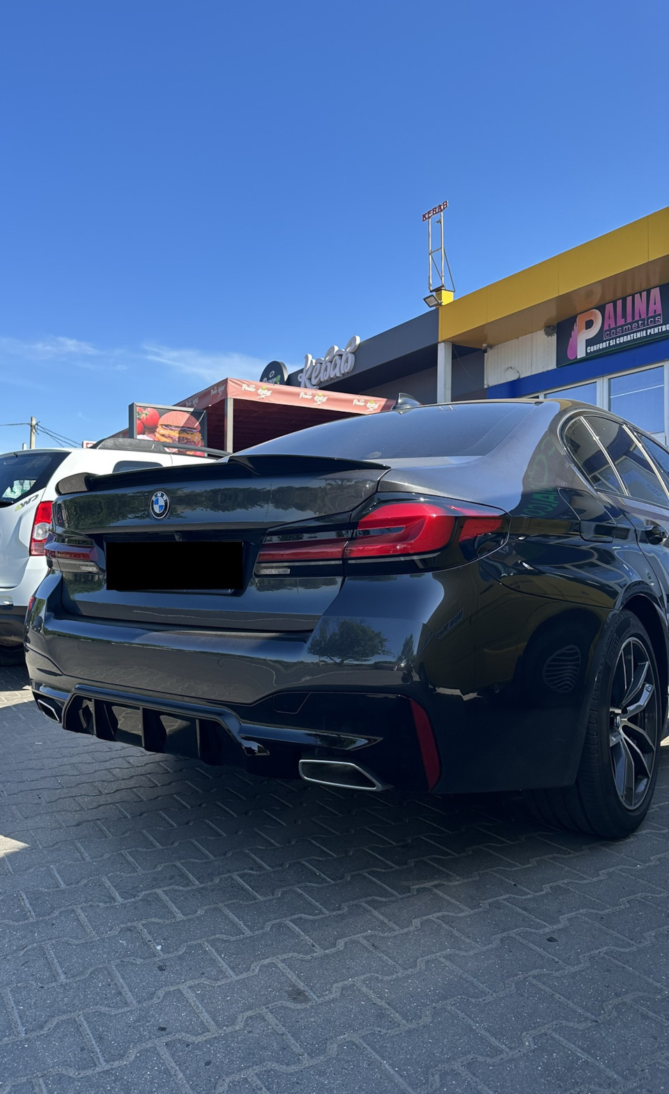 Диффузор в задний бампер BMW G30 — BMW 5 series (G30), 3 л, 2021 года | аксессуары | DRIVE2