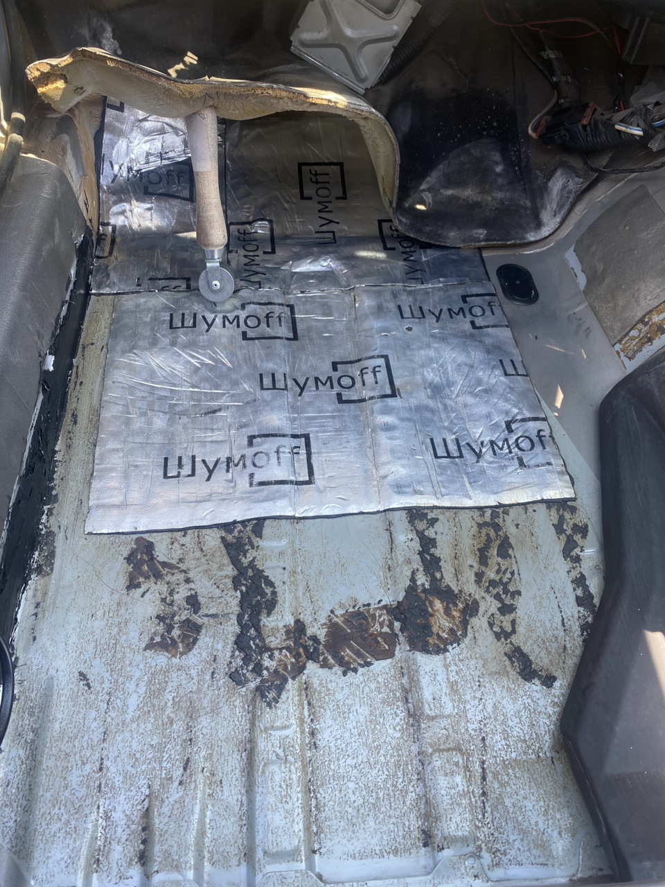 Шумоизоляция пола ч 3 — Honda Civic Ferio 7g 2 4 л 2002 года