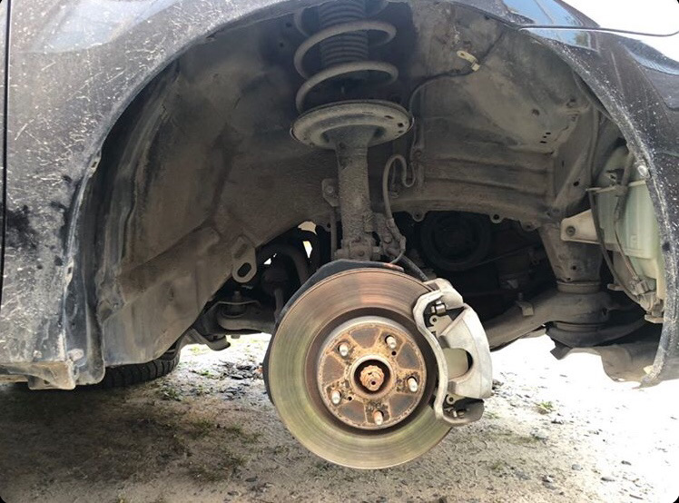Передняя подвеска — Volvo XC70 II, 2,4 л, 2005 года | своими руками ...